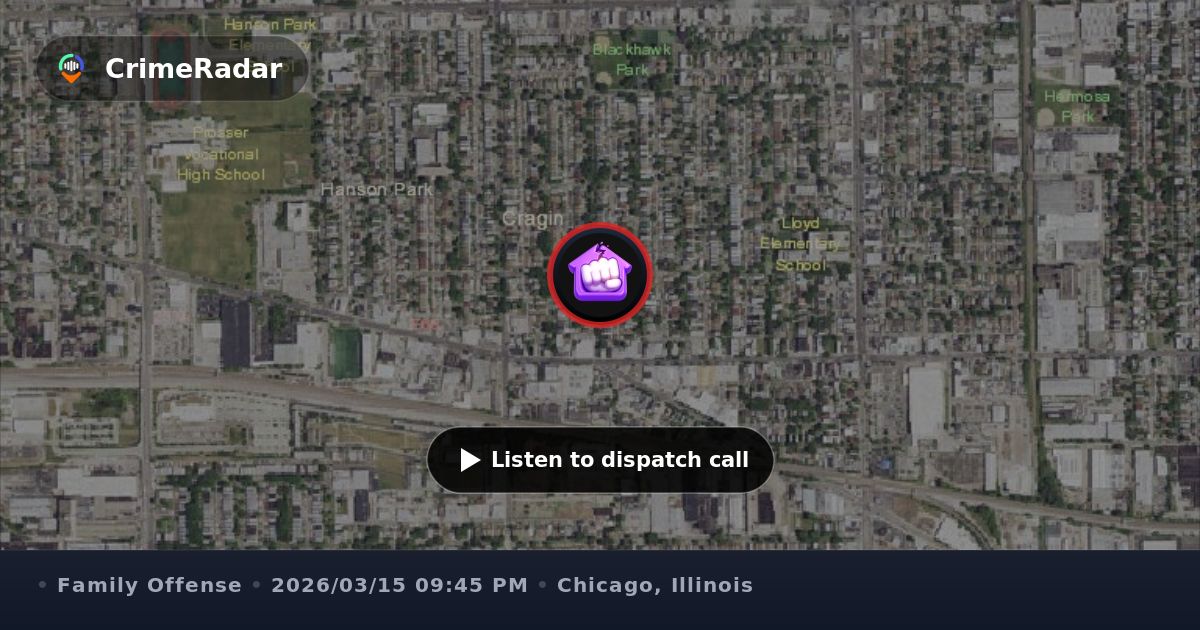 Domestic disturbance and business alarm reported, Chicago IL | CrimeRadar