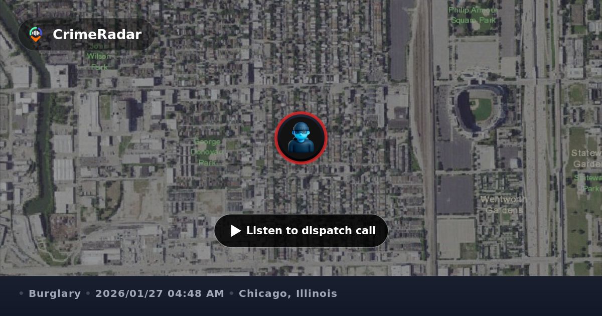 Burglar alarm checked near West Pershing Rd, Chicago IL | CrimeRadar