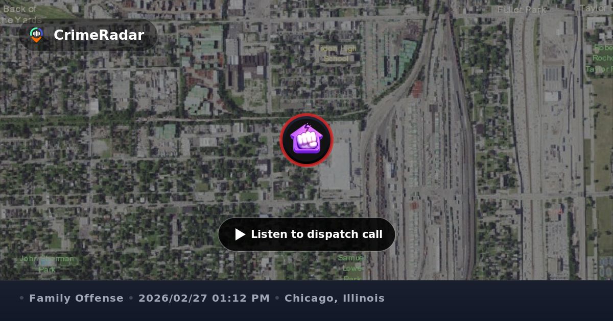 Husband refusing to cooperate in domestic dispute, Chicago IL | CrimeRadar