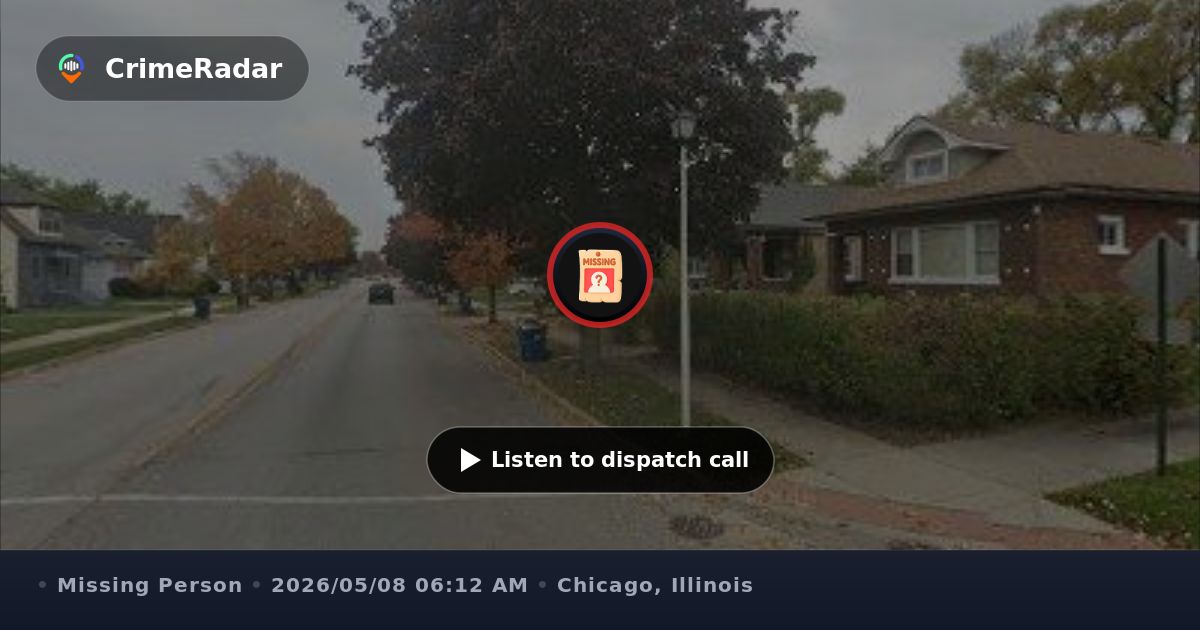 Report of missing person linked to Van Buren address, Chicago IL ...