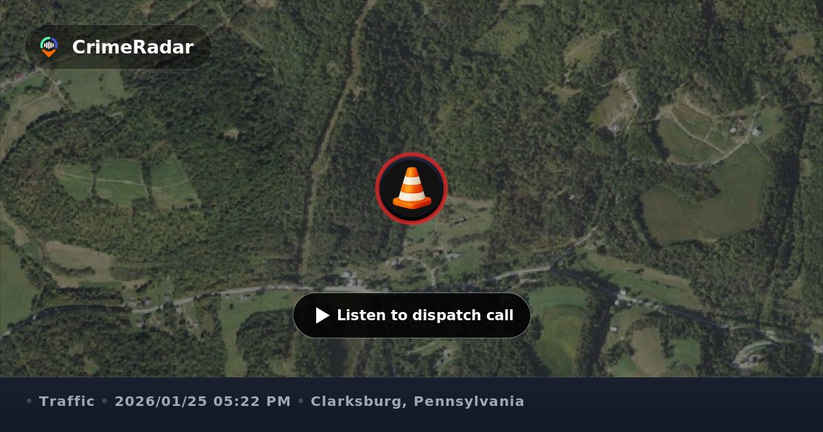 Vehicle accident reported near Route 286, Clarksburg PA | CrimeRadar