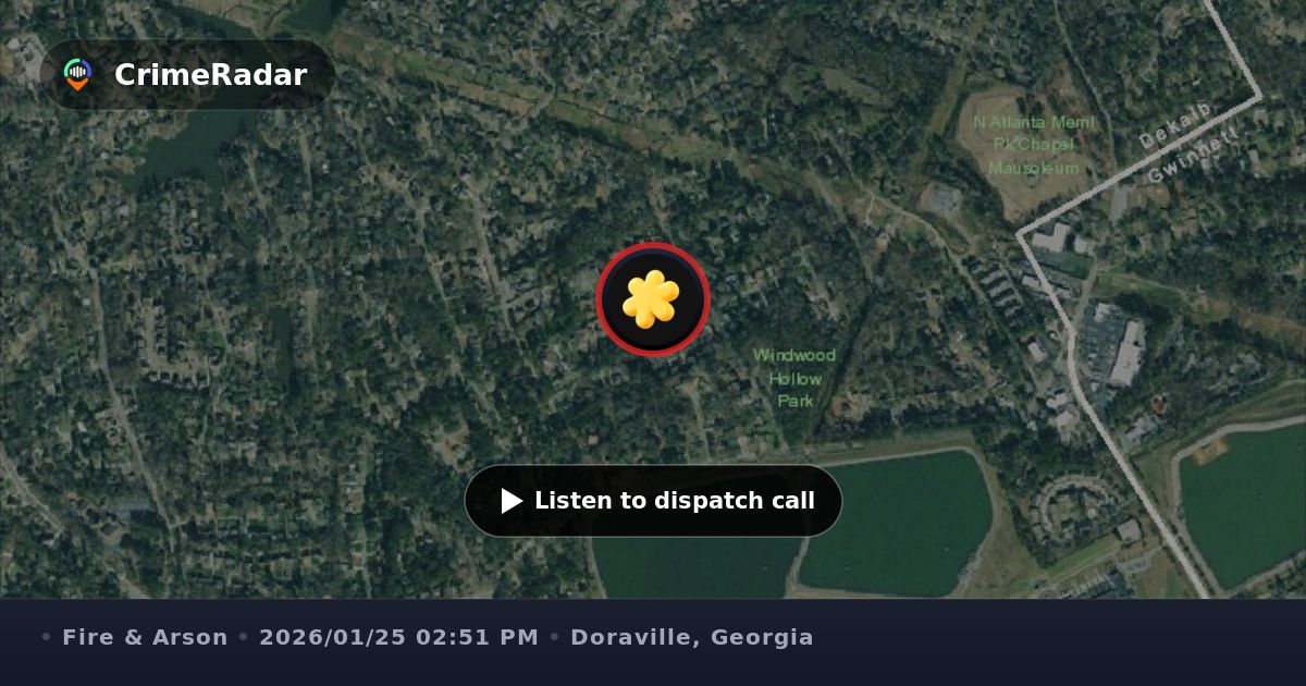 Crews handle possible outdoor fire near Happy Hollow Rd, Doraville GA ...
