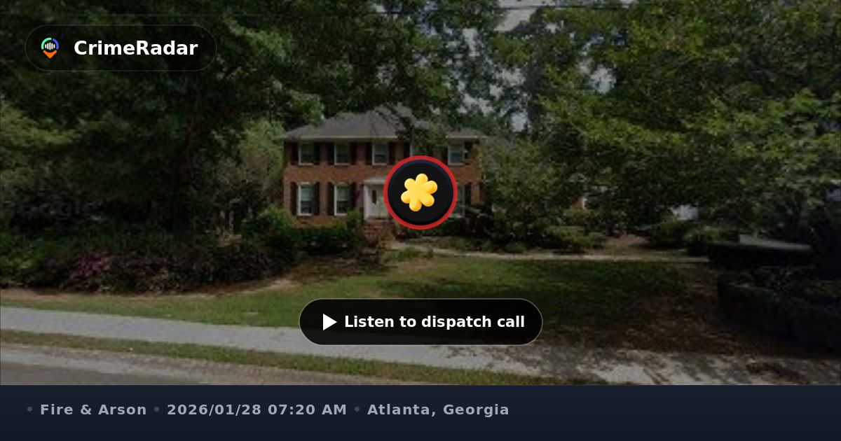 Fire crews respond to possible gas leak in Atlanta, Atlanta GA | CrimeRadar