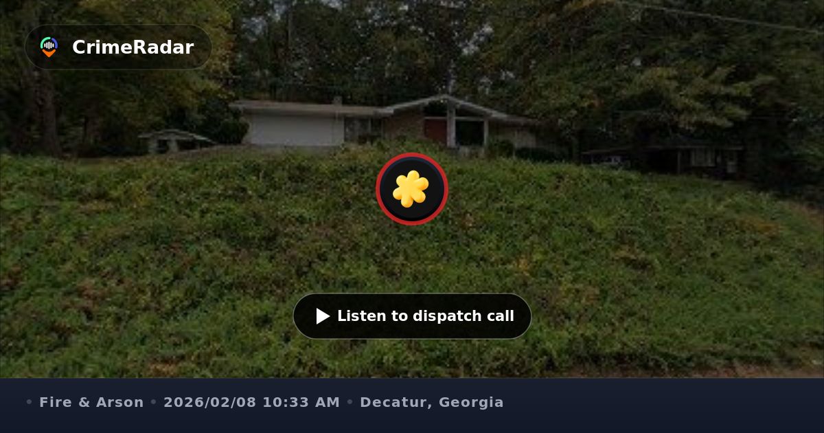 Crews battle house fire on Kelly Lake Drive, Decatur GA | CrimeRadar