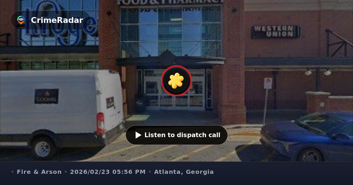 Vehicle fire at Kroger on Moreland Avenue, Atlanta GA | CrimeRadar