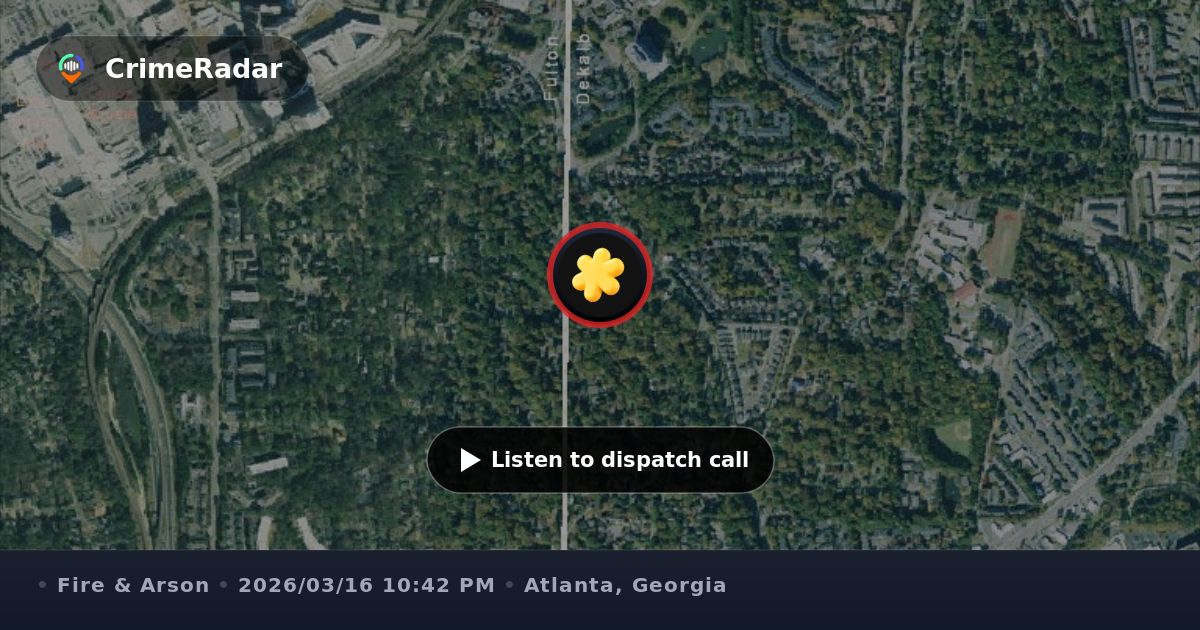 Structure fire on Saxon Valley Circle, Atlanta GA | CrimeRadar