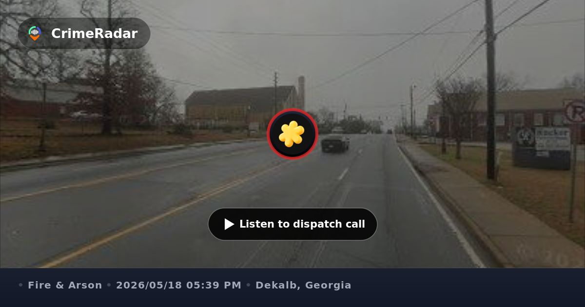 Grass fire on Interstate 20 near Candler Road, Dekalb County GA ...