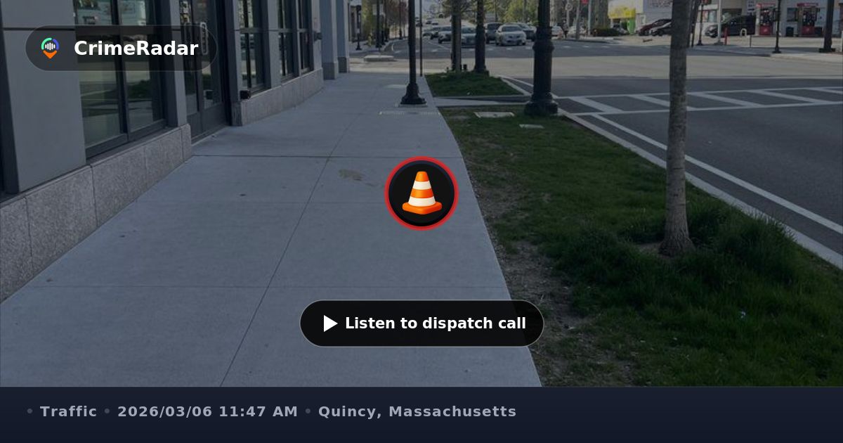 Crossing guard’s arm hit by passing vehicle, Quincy MA | CrimeRadar