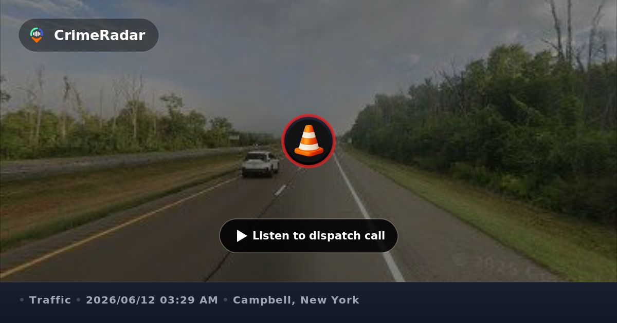 Tractor trailer hits barrier on I-86 eastbound, Campbell NY | CrimeRadar