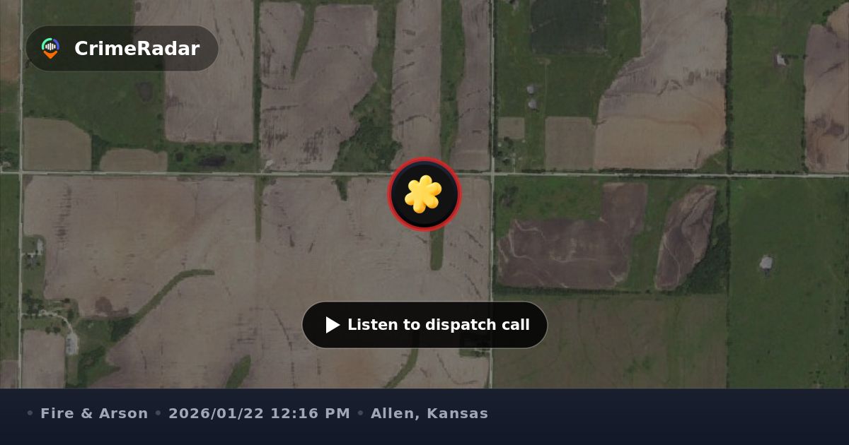 Fire crews address grass fire near Moran area, Allen County KS | CrimeRadar