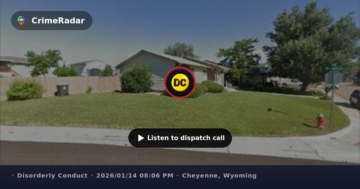 Possible dispute near Applewood Ct, Cheyenne WY | CrimeRadar