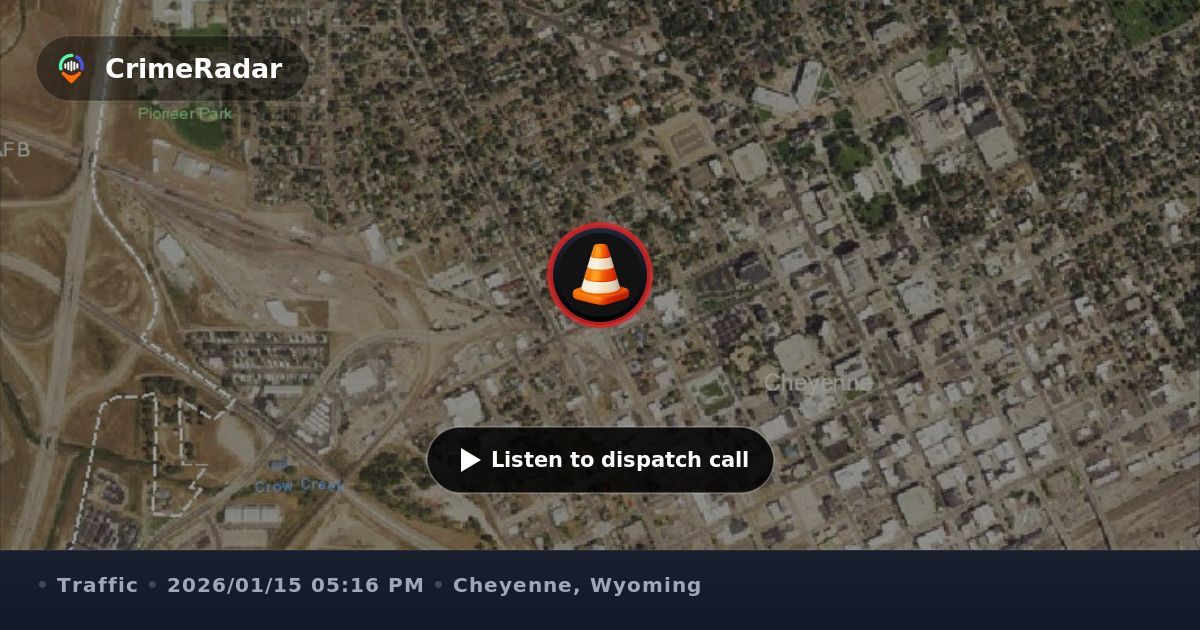 Traffic stop near Bent Ave and West 18th St, Cheyenne WY | CrimeRadar