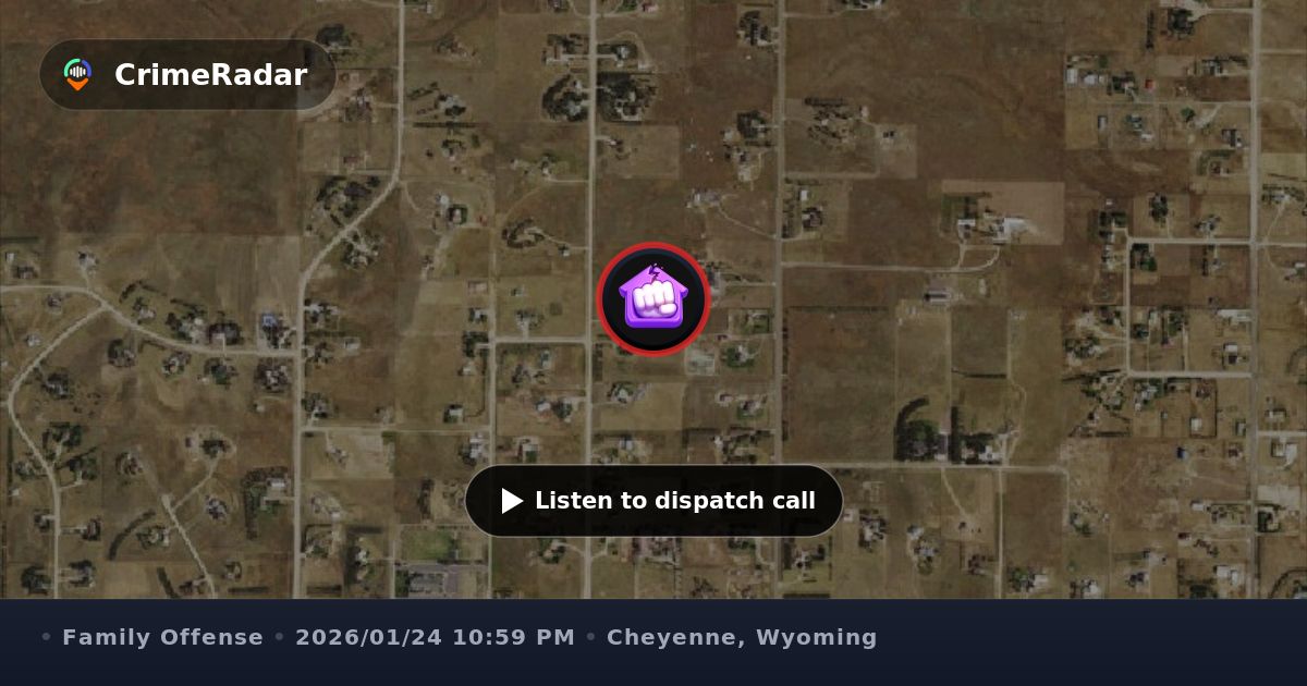 Possible domestic disturbance near Jack Rabbit Rd, Cheyenne WY | CrimeRadar