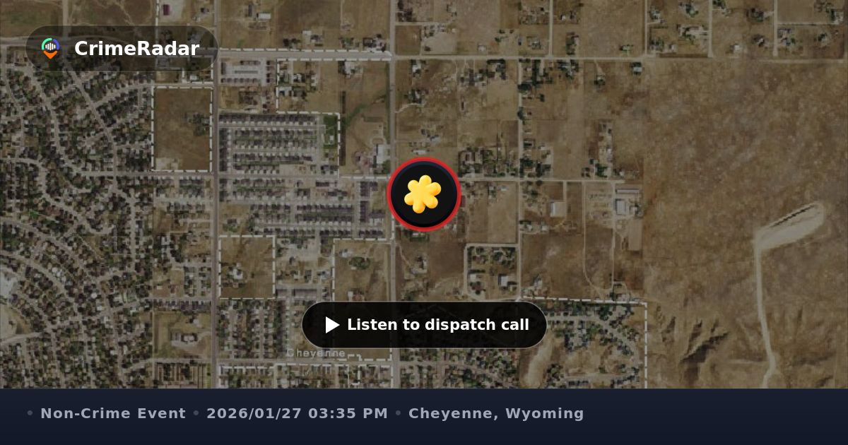Officers conduct welfare check near Gregg Way, Cheyenne WY | CrimeRadar