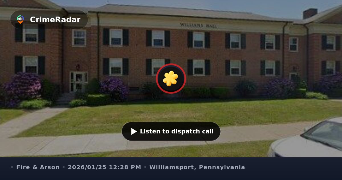 Fire alarm triggers response at college dorm, Williamsport PA | CrimeRadar