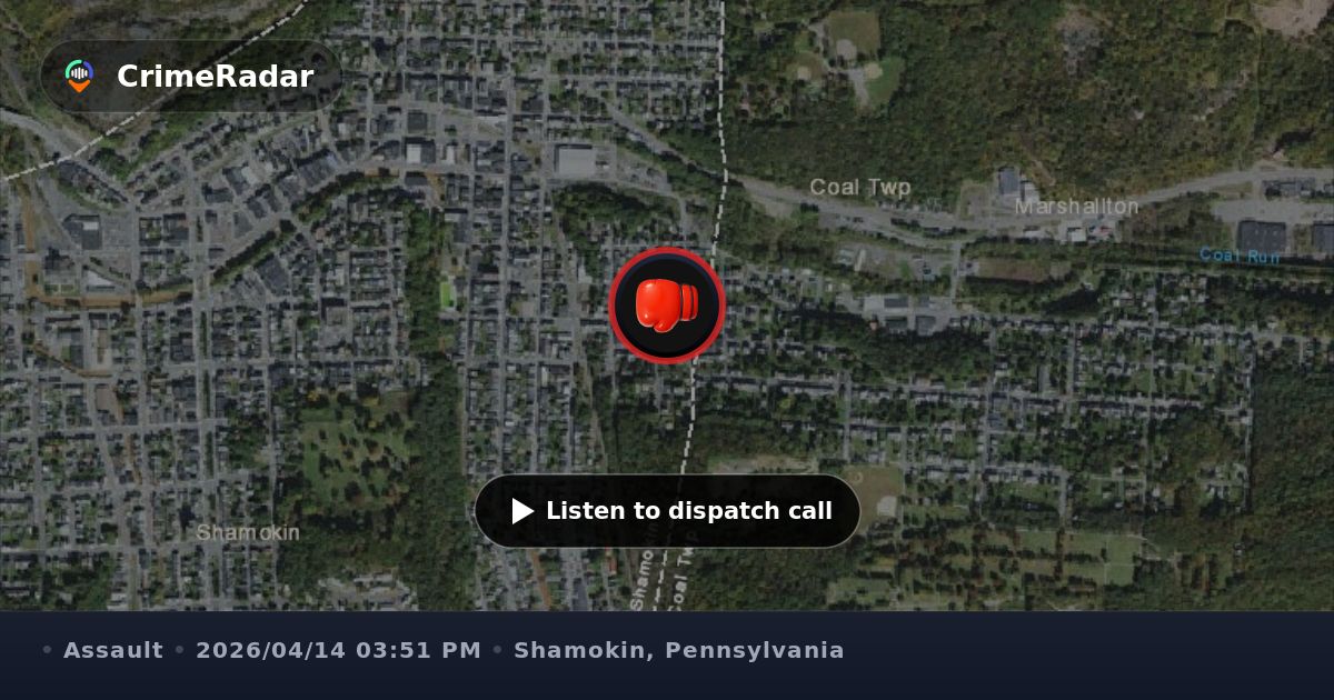 Assault victim at South Shamokin Street home, Shamokin PA | CrimeRadar