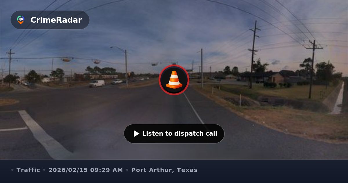 Railroad crossing arm stuck down, causing traffic hazard, Port Arthur ...