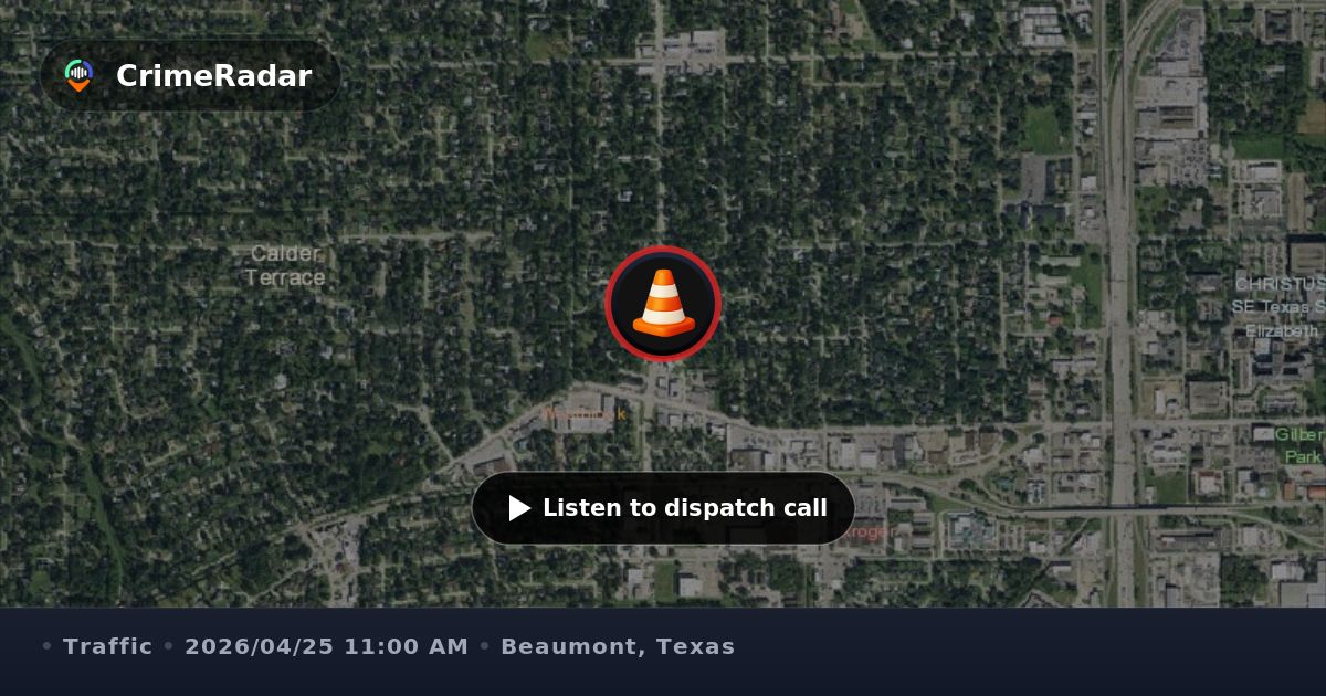 Two-vehicle crash at Calder Avenue and North 23rd, Beaumont TX | CrimeRadar