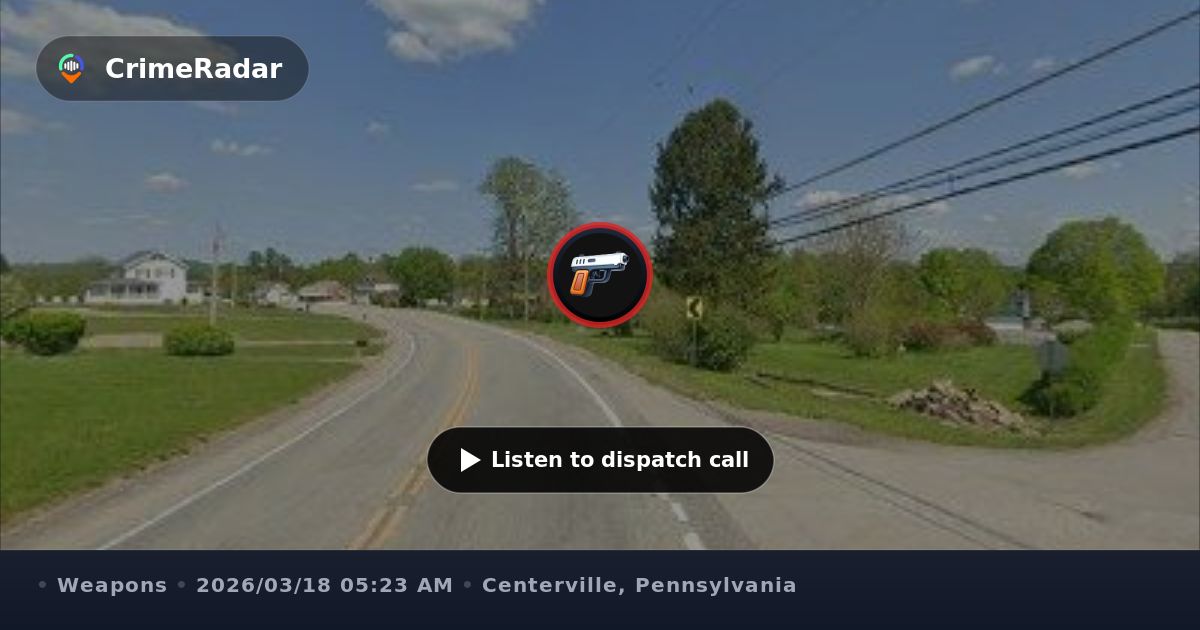 Unconscious driver found in SUV with firearms inside, Centerville PA ...