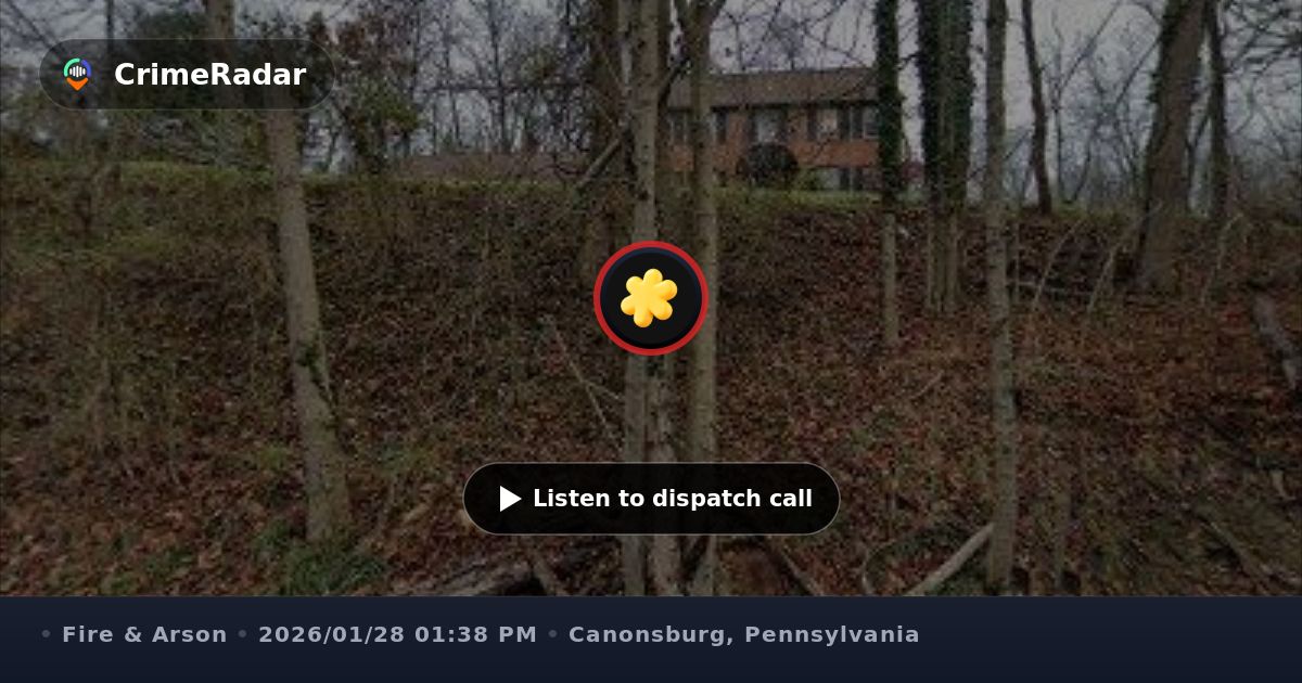 Vehicle fire extinguished on Thomas Rd, Canonsburg PA | CrimeRadar