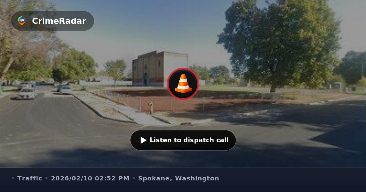 Two vehicles blocking traffic at Hartson and Ray, Spokane WA | CrimeRadar