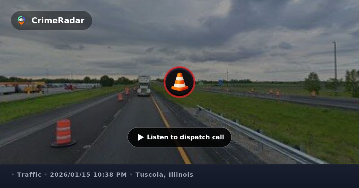 Semi slides off I-57 blocking southbound exit, Tuscola IL | CrimeRadar