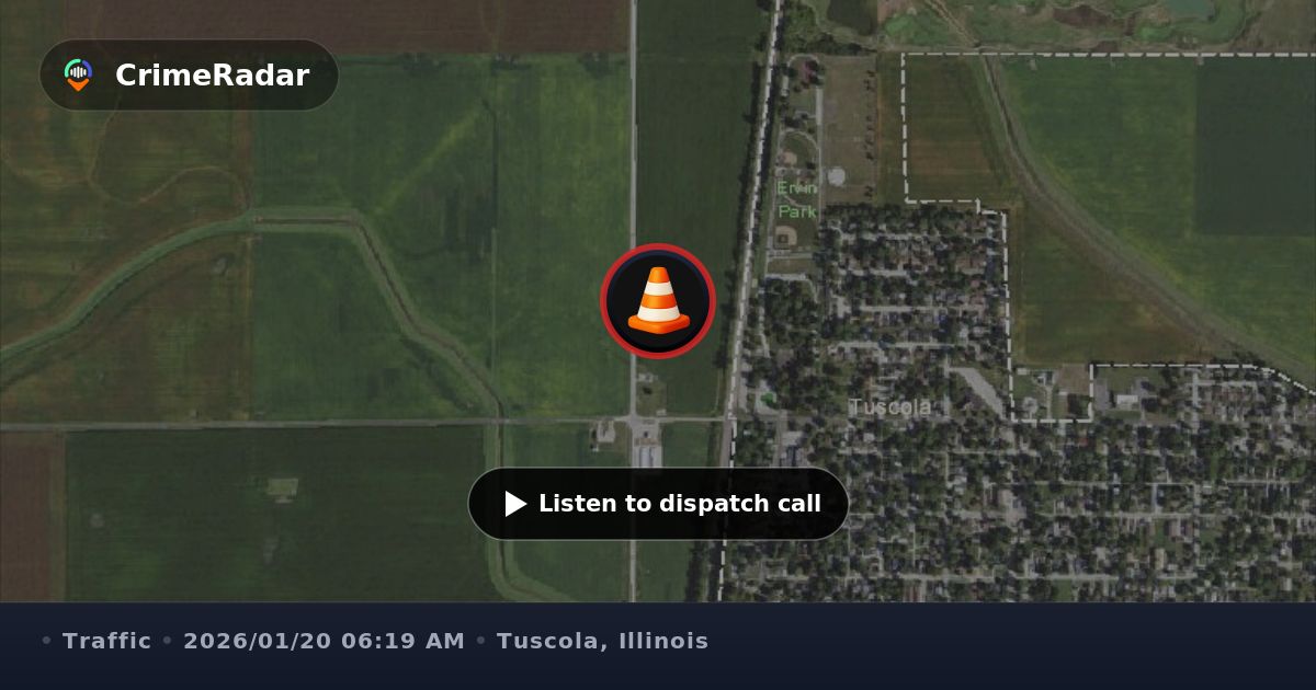 Two-vehicle crash near Route 45 and North Line Rd, Tuscola IL | CrimeRadar