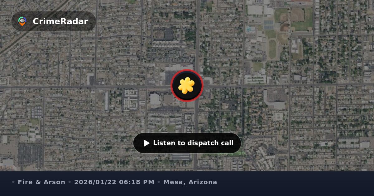 Fire crews check possible odor near Main St, Mesa AZ | CrimeRadar