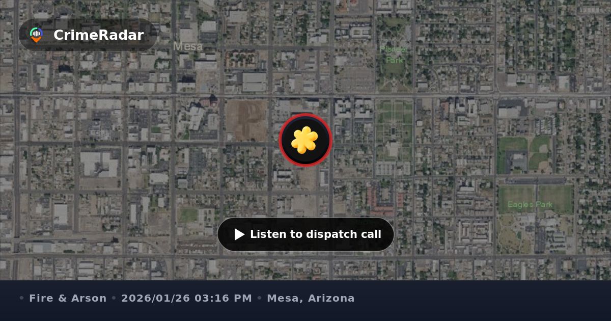 Fire crews called to residence on East Second Ave, Mesa AZ | CrimeRadar