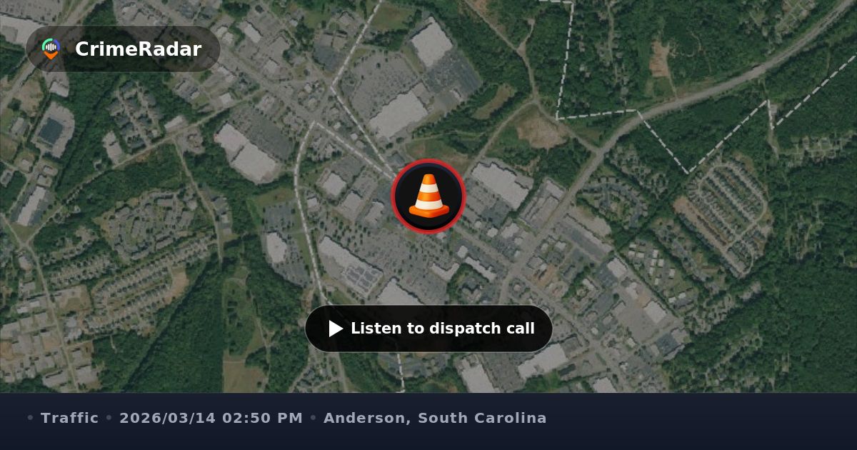Four-car crash on Clemson Boulevard parking lot, Anderson SC | CrimeRadar
