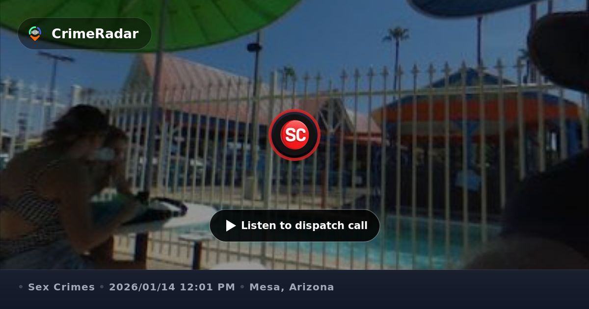 Police respond to indecent exposure near Hampton Ave, Mesa AZ | CrimeRadar