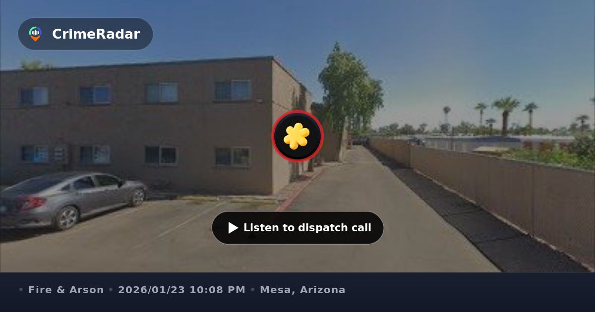 Small brush fire reported near Country Club Drive, Mesa AZ | CrimeRadar
