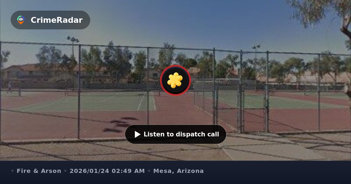 Fire crews respond to blaze near Alta Mesa Drive, Mesa AZ | CrimeRadar