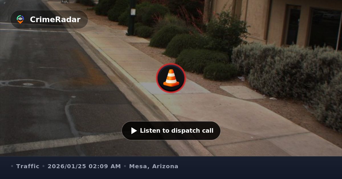 Traffic collision with injury near State Route 60, Mesa AZ | CrimeRadar