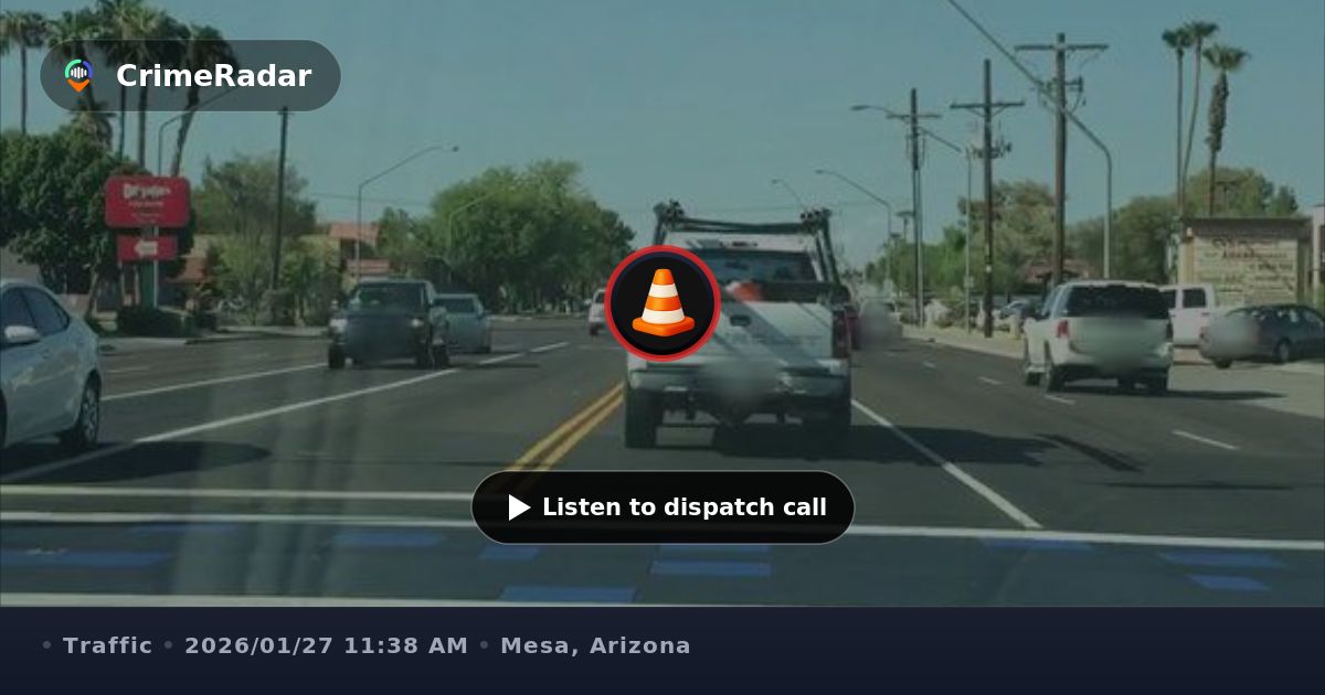 Oil spill causes vehicles to slide near Dobson and Southern, Mesa AZ ...