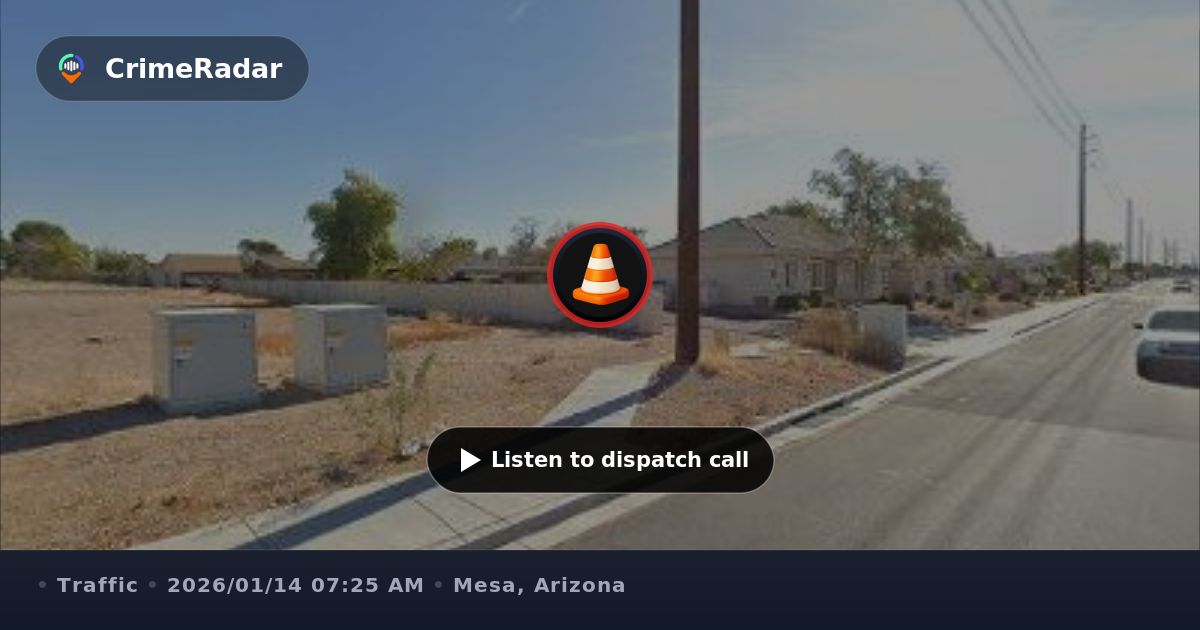 Possible traffic hazard on Stapley Drive, Mesa AZ | CrimeRadar