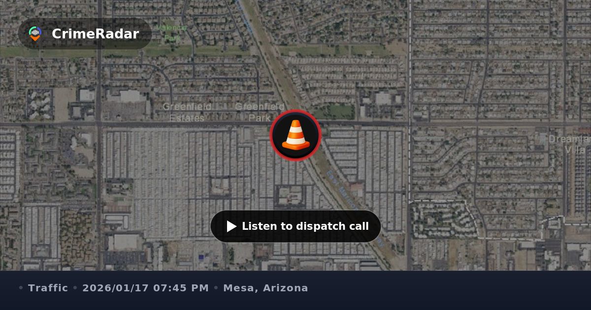 Traffic stop on pickup truck near University Drive, Mesa AZ | CrimeRadar