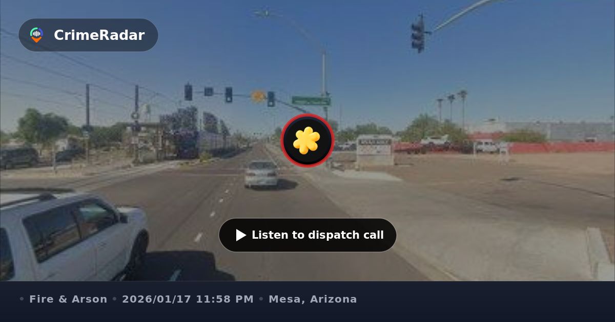 Fire prompts evacuation on East Dina near Main St, Mesa AZ | CrimeRadar