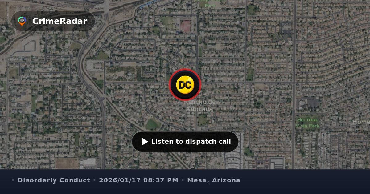 Deputies respond to dispute at Mesa business, Mesa AZ | CrimeRadar