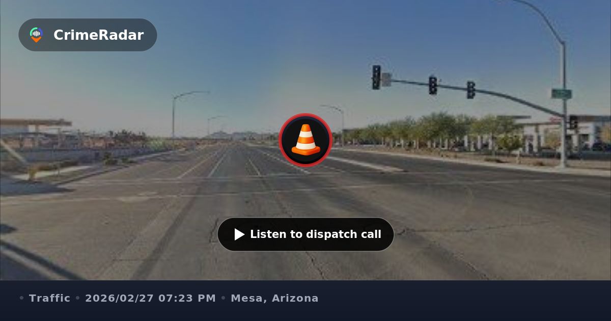 Traffic stop on truck with trailer near Pecos Road, Mesa AZ | CrimeRadar