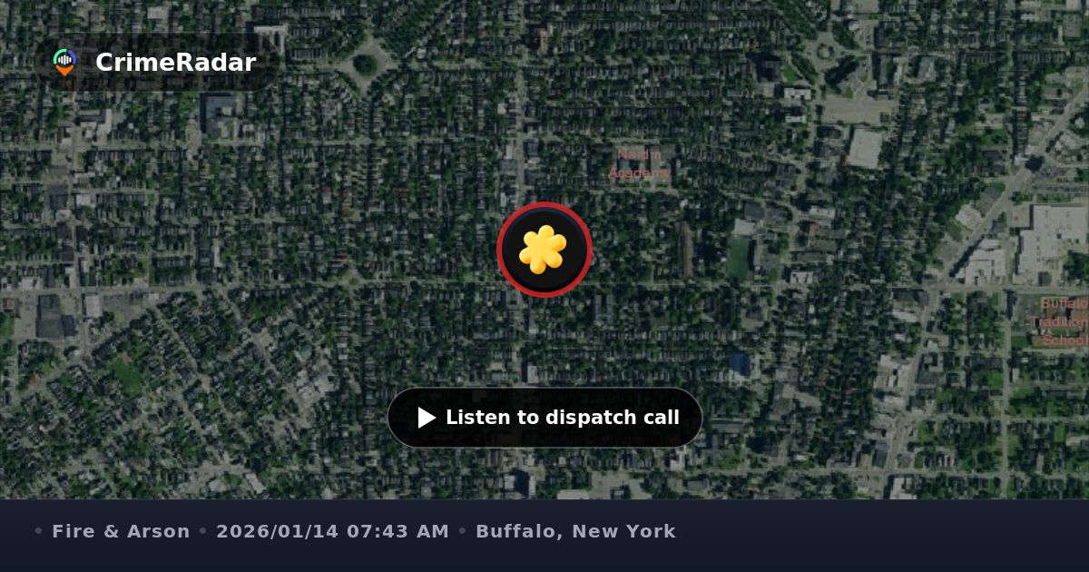 Smoke mistaken for fire near Anderson Place, Buffalo NY | CrimeRadar