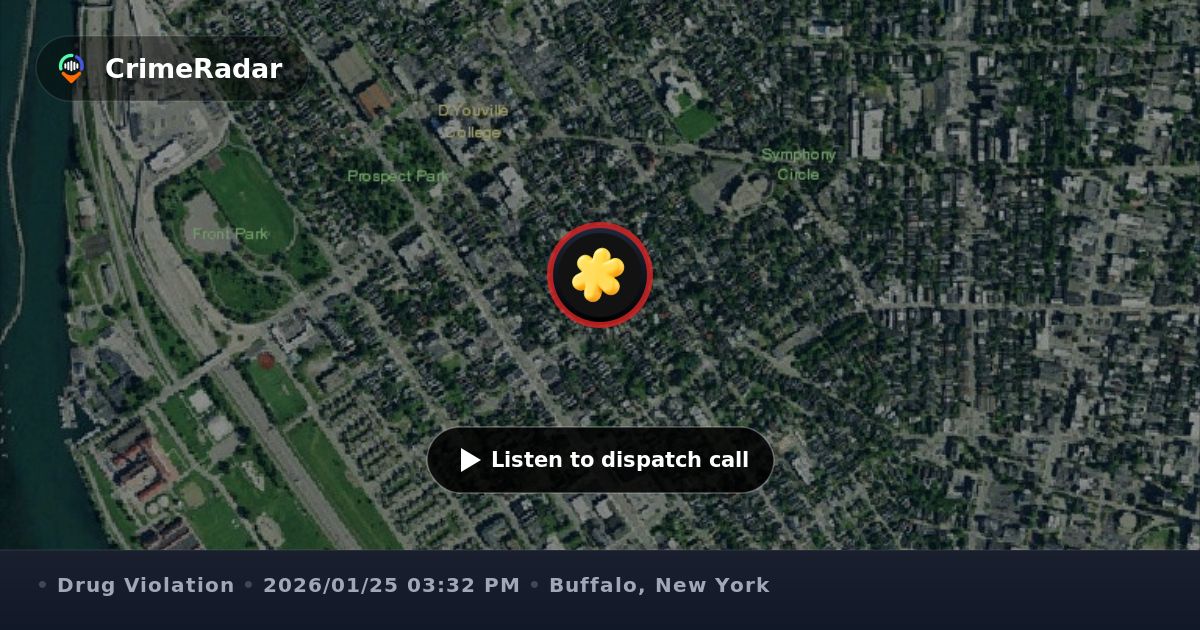 Possible overdose near Carolina and Niagara, Buffalo NY | CrimeRadar