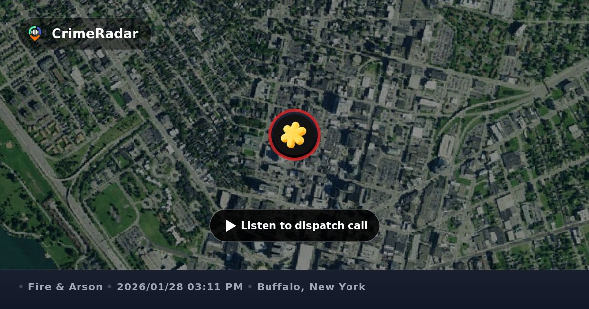Fire alarm on fourth floor near Washington St, Buffalo NY | CrimeRadar