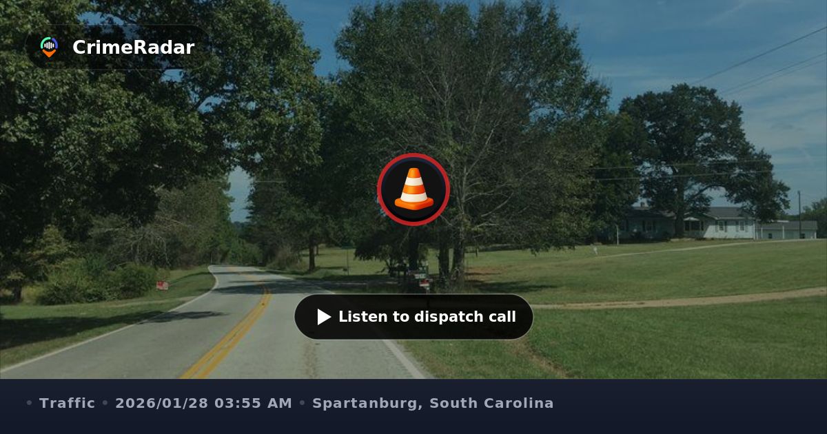 Vehicle hits tree on Parris Bridge Road, Spartanburg County SC | CrimeRadar