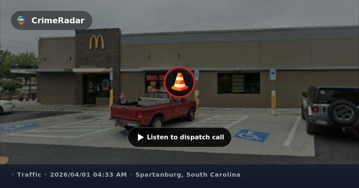 Vehicle and motorcycle crash at McDonald’s, Spartanburg SC | CrimeRadar