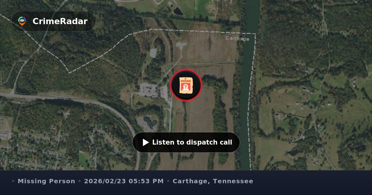 Officer transporting juvenile to sheriff’s office, Carthage TN | CrimeRadar