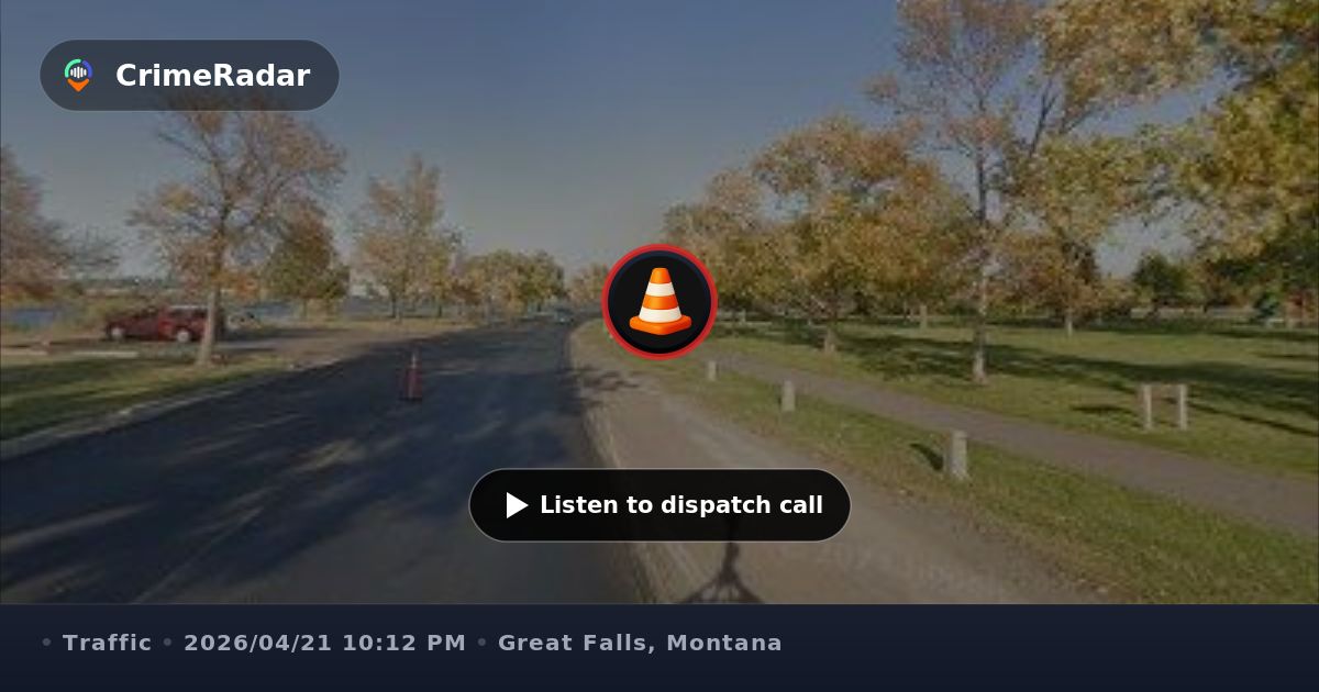 Motorcycle crash with one injured person on River Dr, Great Falls MT ...