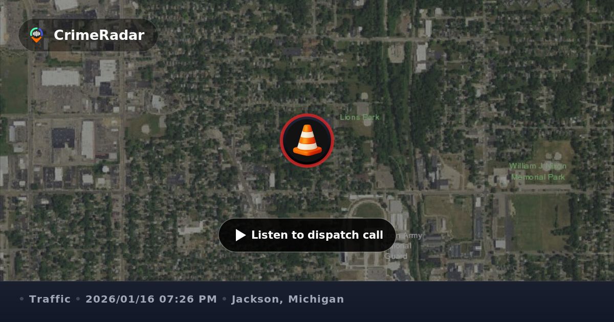 Traffic stop near Hanson and Blackstone, Jackson County MI | CrimeRadar