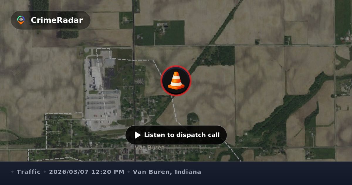 Traffic stop on black SUV with no license plate, Van Buren IN | CrimeRadar