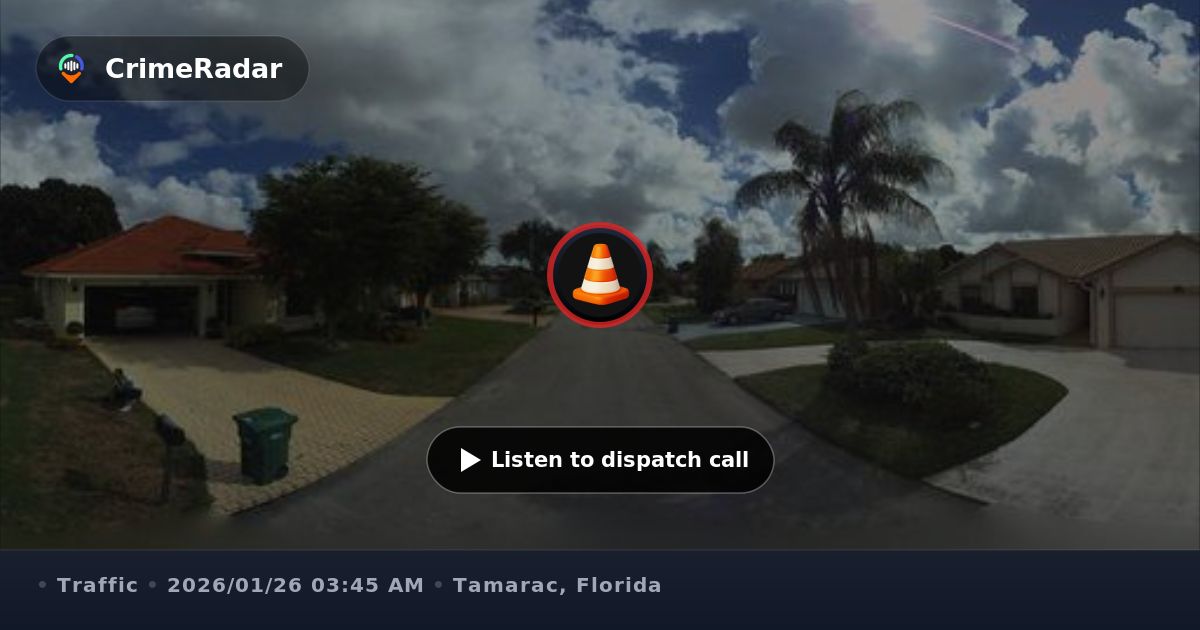 Traffic collision with injuries near Northwest 83rd St, Tamarac FL ...